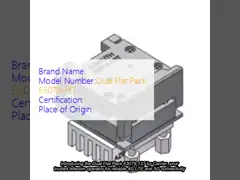 Dual Flat Pack 63079-13T Maximize Your Business Potential with Telecom Operator and Efficiency