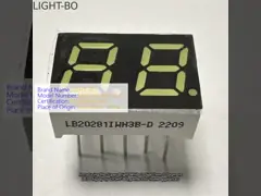 China Ultra bright white 0.56" Dual digit 7 segment led display common anode for equipment panel for sale