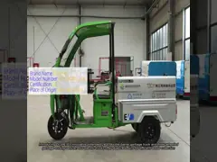 China 240L Double Barrel Garbage Truck Three Wheeled Garbage Sorting Removal Vehicle for sale