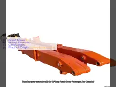 Excavator Long Reach Boom Telescopic Arm Clamshell for All Brands Excavator Parts