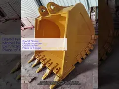 Customized High Quality Excavator Rock & Crush Bucket Q355B Q690 Steel for Construction