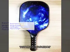 PP Honeycomb Core Glass Fiber Pickleball Paddle Custom With 110mm Handle Grip Circumference