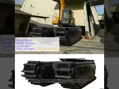 Factory Custom Amphibious Excavator Undercarriage 5-30 Ton Dredging Swamp Pontoon