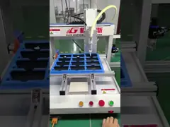 China Double Station Silicone Dispensing Equipment Four Axis Adhesive Dispenser Robot 70Kg for sale