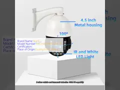 YGHT 20X 4MP Speed Dome Camera | 20X Zoom, Vehicle/Human Detection, 100M IR, Full Color Night Vision, Two-Way Audio, Web4.0