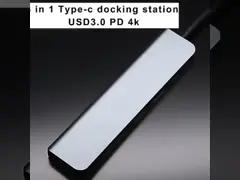 Versatile 8-In-1 USB Type C Hub Multiport Adapter for Multi-Tasking and Data Transfer