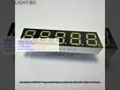7 segmentos de pantalla LED Ultra Blanco 5 dígitos 0.39 pulgadas Cátodo común para indicador digital