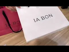 China Customizable Paper Gift Bags with Hot Stamping Surface - Eco-Friendly Materials, 500pcs MOQ, Custom Sizes Available for sale