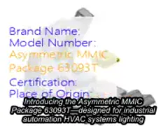 Asymmetric MMIC Package 63093T Take Your Business to the Next Level with Contactor and Durable