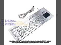 304 Нержавеющая сталь Клавиатура для промышленных компьютеров водонепроницаемая пылезащитная взрывозащитная