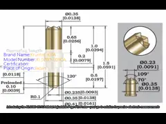 KLS080-001CA Metal Adjustable Pogo Pin Probe Electronic Pogo Test Pins
