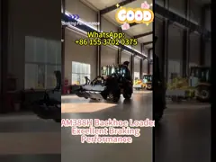 4WD Backhoe Loader SAM388H with Cummins Engine-Excellent Braking Performance