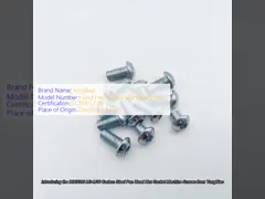 China DIN Stanard Carbon Steel Zinc Finish Hex Socket Pan Head Botton Screws for sale