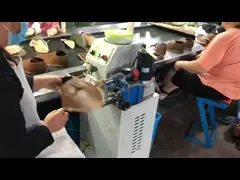 China Intelligent Insole Automatic Latex Gluing Machine Adjustable Speed Leather Pasting Machine for sale