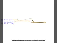 BeCu C17200 Bend PIN 0.25mm Thickness Au Plating Lightweight