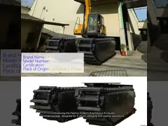 China Defeng Amphibious Excavator Customizable Floatation Capacity With Drive Motor For Operation In Wetland And Water Projects for sale