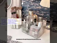 Acrylische transparante cosmetica opslagdoos make-up organisator acrylische cosmetica houder voor badkamer