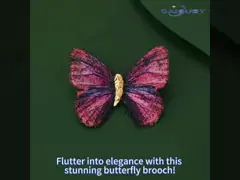 China Custom Butterfly Brooch – Handmade Elegance, Lightweight & Unique Gift for Any Occasion for sale
