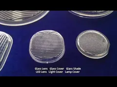 China Molded Borosilicate Textured Glass Light Cover For Light Diffusion for sale