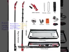 42ft Cross Woven Carbon Fiber Electric Pole Chain Saw For Tree Pruning Carbon Fiber Lightweight