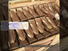 China Alloy Steel Forged Excavator Bucket Teeth Heavy Duty Replacement Stiff Digger Part for sale