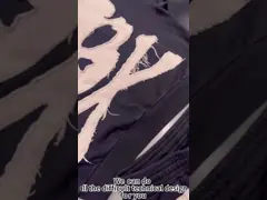 custom embroidery patch applique hoodie and sweatpants set