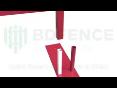 China Easily Assembled Canada Galvanized Movable 6ft Temporary Site Fencing for sale