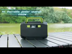 Smart 200W Portable Power Station Pure Sine Wave Electric Energy Solar Generation MPPT Controller