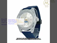 Silver and Black Bezel New Design Quartz  MovementSilicon Strap Watch for Adult