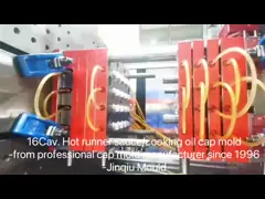 China 8cavity Flip Top Cap Mold PE Material Pull Ring For Soy Sauce Bottle for sale