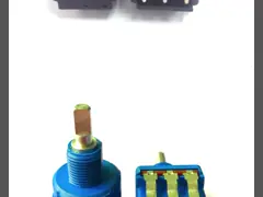 WH116 single-turn rotary carbon film potentiometer key switch potentiometer