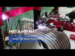 HUAHENG Doble TIG Semi-tubo de soldadura de costura circunferencial para recipientes cilíndricos