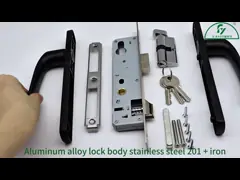 중국 홈 오피스 알루미늄 레버 문 손잡이 키 잠금 OEM ODM 서비스 판매용