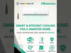 China Hisense 18000 BTU Split System AC with WiFi Control 54dB Outdoor Unit for sale
