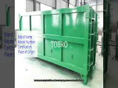 Zware hoek lift bin 10 - 40 Yard staal afvalcontainer voor de bouw sloop