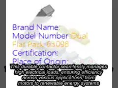 Dual Flat Pack 63098 Take Your Business to the Next Level with Contactor and Durable