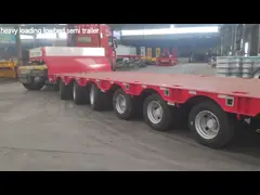 Air Suspension 3 Axle Drop Deck Low Bed Semi-Trailer 14600mm Length for Australia Market