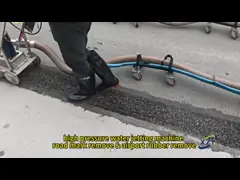 Road marking removal high pressure water jetting machine