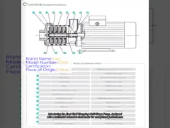 China CHL CHDF Series Stamping Multistage Pump with Horizontal Extended Shaft Motor 10 Bar Pressure 220V/380V for sale