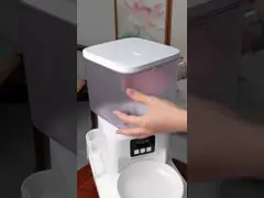 China Scheduled Smart Automatic Pet Feeder , APP Control Cat Food Auto Feeder With Camera for sale