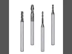 China Diamond Coated Solid Carbide End Mill for Graphite , Spiral Milling Cutter CNC Router Bits General High Speed Cutting for sale