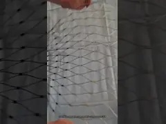 China AISI 316 2.4mm Deer Enclosure Stainless Steel Wire Rope Mesh For Safety Fence for sale