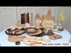 China Cute Rustic Farmhouse Wooden Cup Coaster Cool Bar Drink Coasters with Holder Decorative Modern Coaster for Coffee Table Desk Home Decor for sale