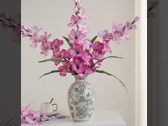 High-end artificial flowers, single-branch gladiolus artificial flowers, home living room and dining