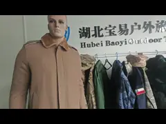 Cina Stile militare khaki colletto di pelliccia finto giacca addensata tessuto personalizzabile giacca militare per il freddo invernale in vendita
