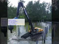 중국 해양 등급 강철 수륙 양용 굴삭기 폰툰 하부 구조 (늪용) 판매용