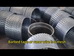 China BTO-30 Cross Razor Concertina Fencing Wire Security Coil Razor Wire Prison For Anti Climb for sale