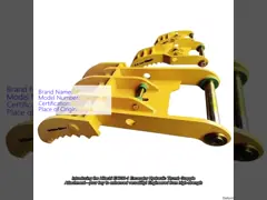 Hitachi EX100-1 Excavator Hydraulic Thumb Grapple Attachment Construction Equipment Part