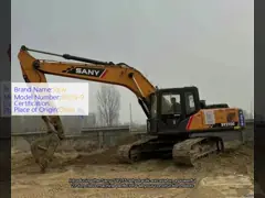 Sany SY215-9 SY215C Series Used Hydraulic Excavator 21 Ton Class Machine For Sale