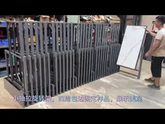 China 800 X 2400mm Porcelain Rotating Display Stand  Slab Pull Out Tile Display Stand Rack for sale